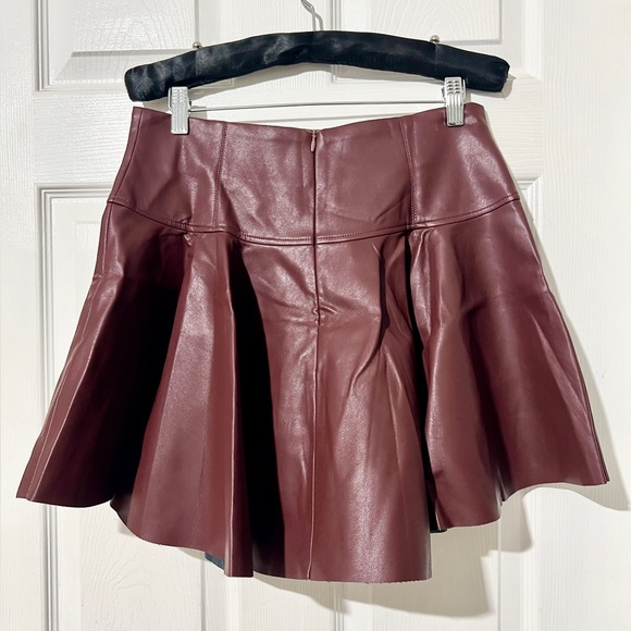 Micas | Skirts | Micas Basic Faux Leather Pleated Mini Skirt | Poshmark